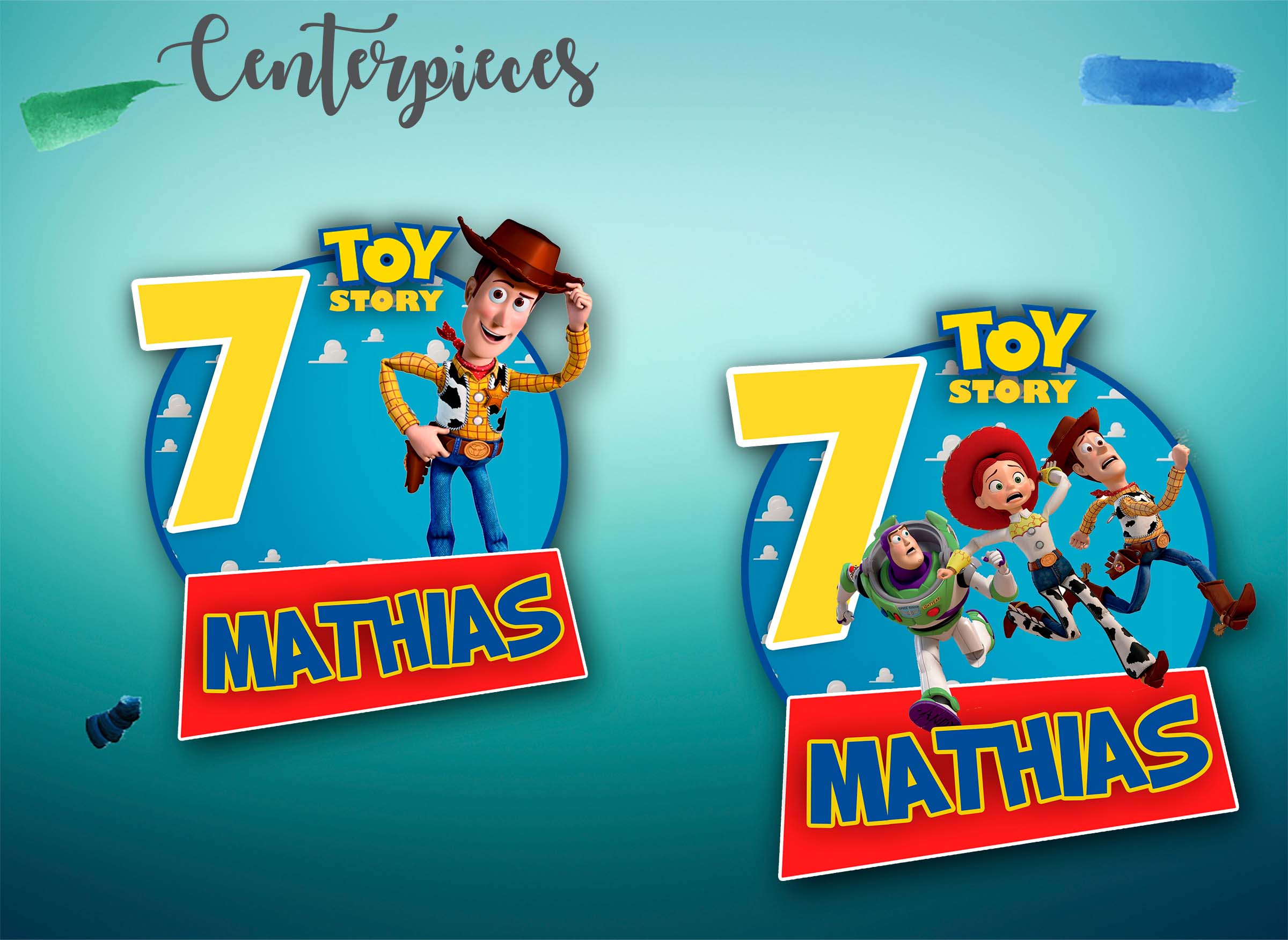 Toy Story Party Centerpieces | Instant download design