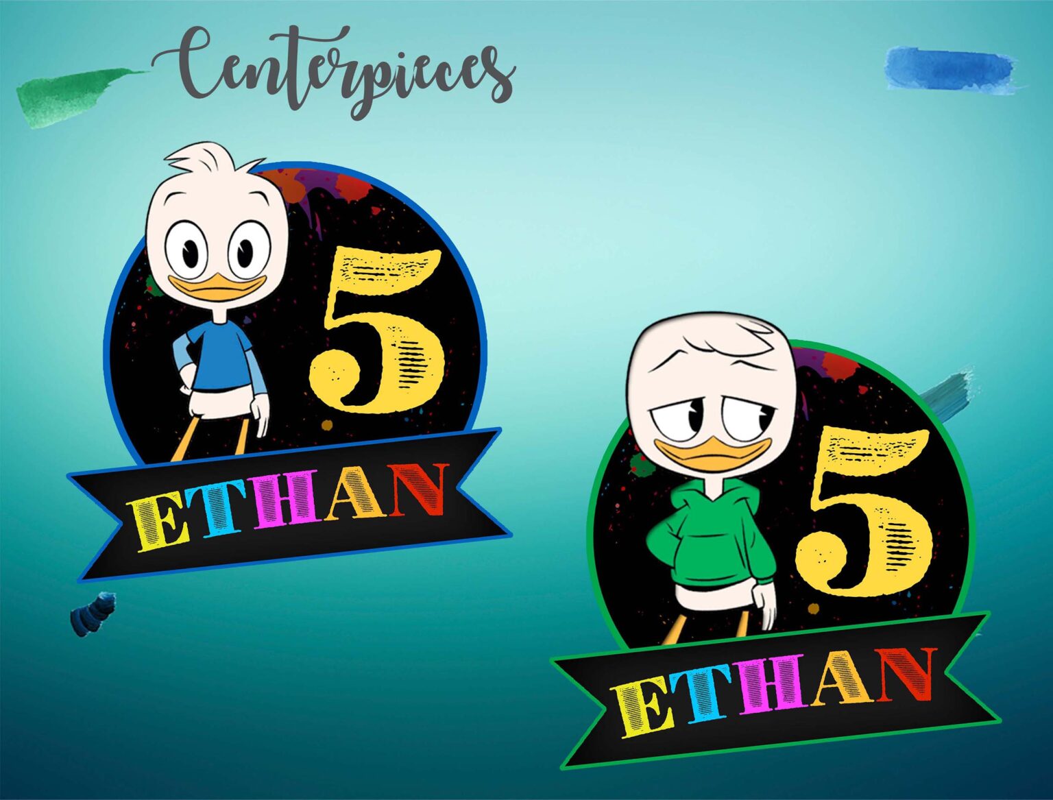 Ducktales Party Centerpieces | Instant download design