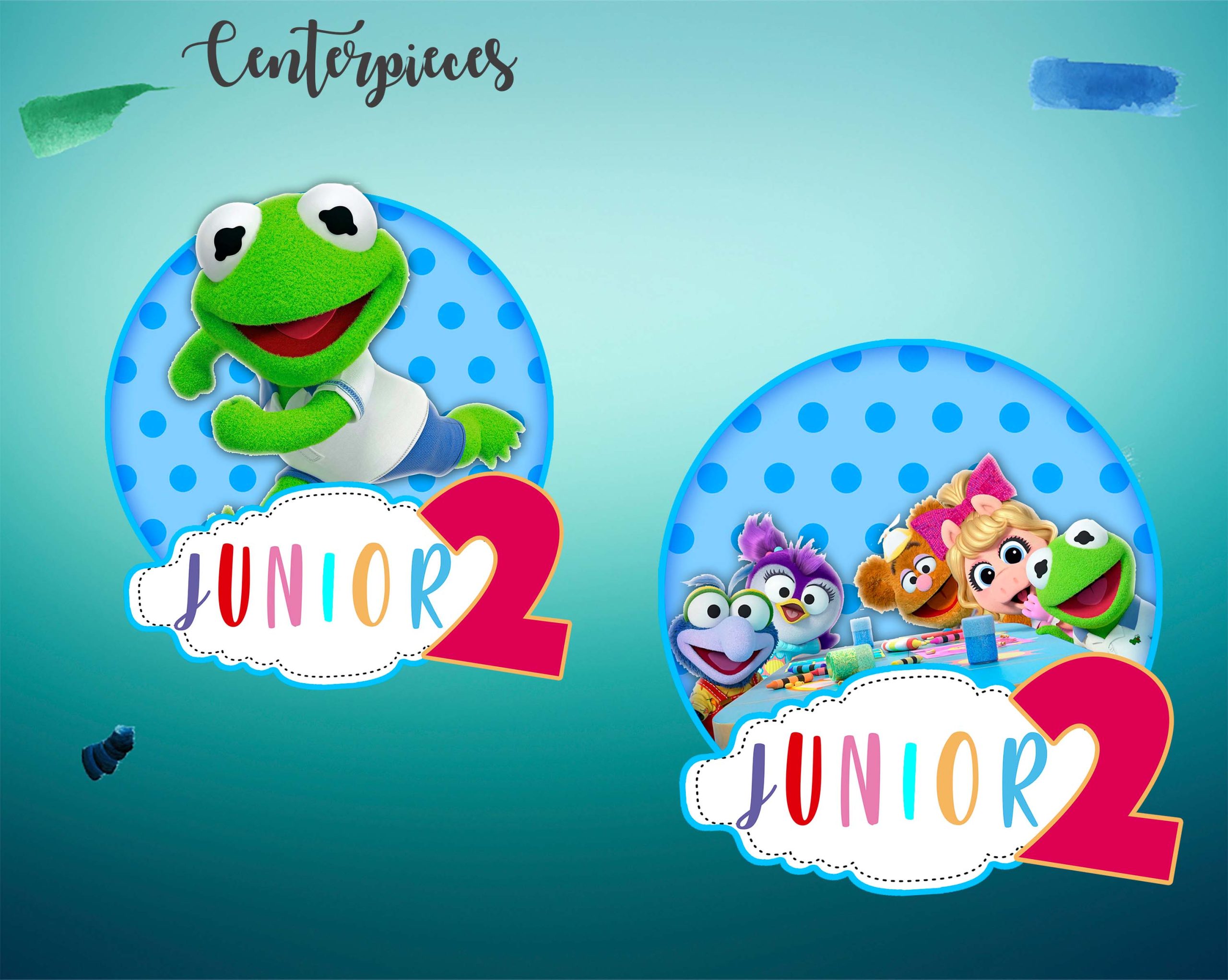 Muppet Babies Party Centerpieces | Instant download design