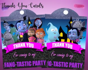 Vampirina Thank You Cards | Party Supplies