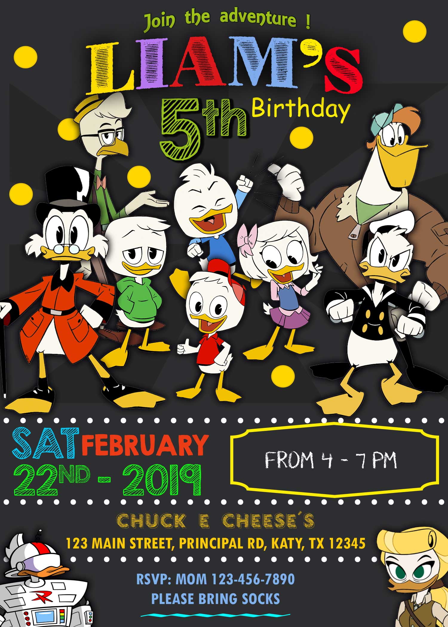 Ducktales Party Centerpieces | Instant download design