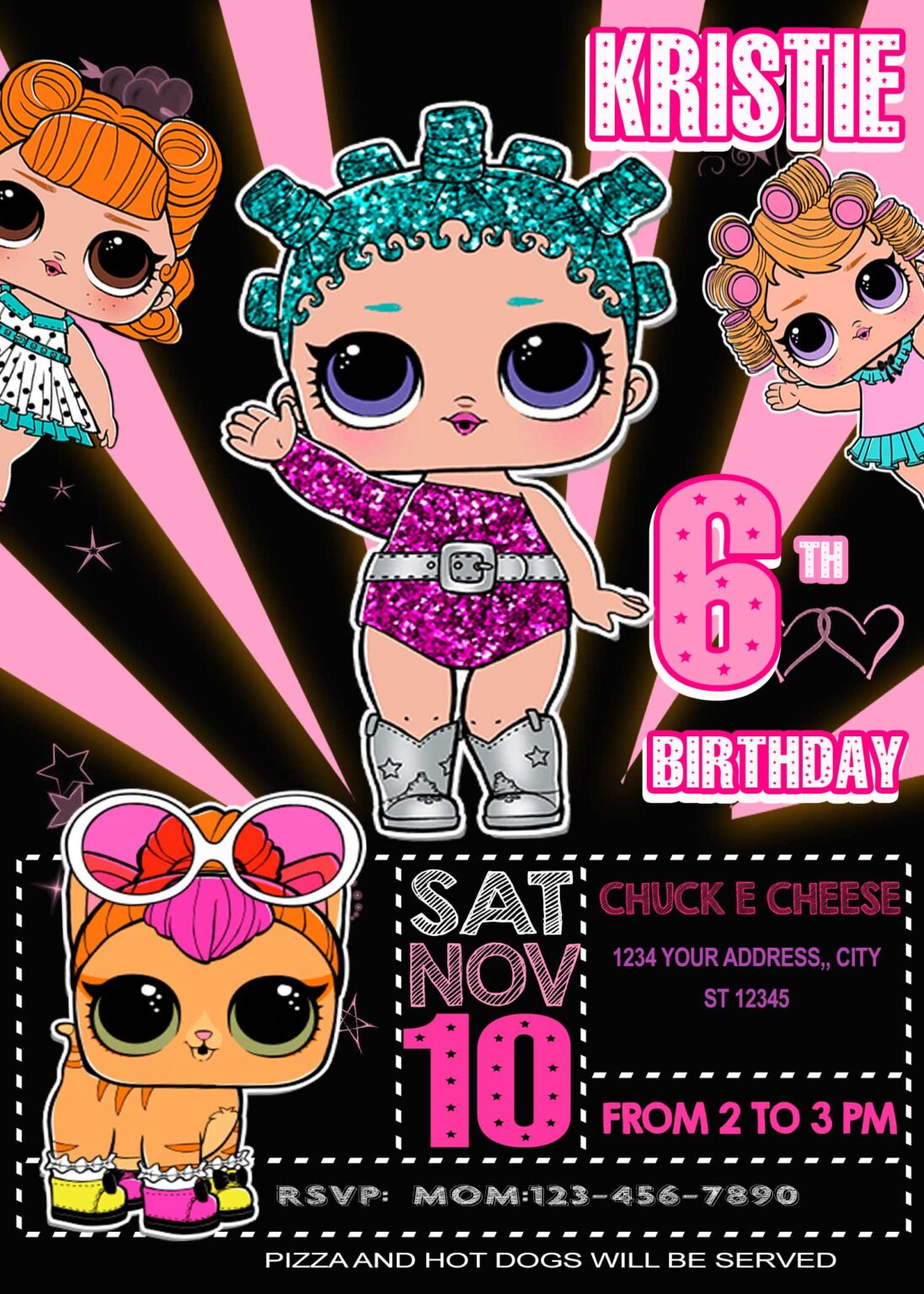 LOL Surprise Dolls Party Invitation | Sweet Invite