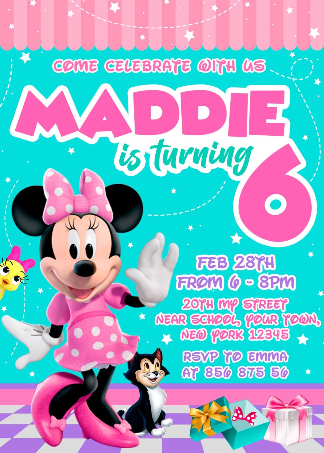 Minnie Mouse Birthday Invitation | Lovely Invite