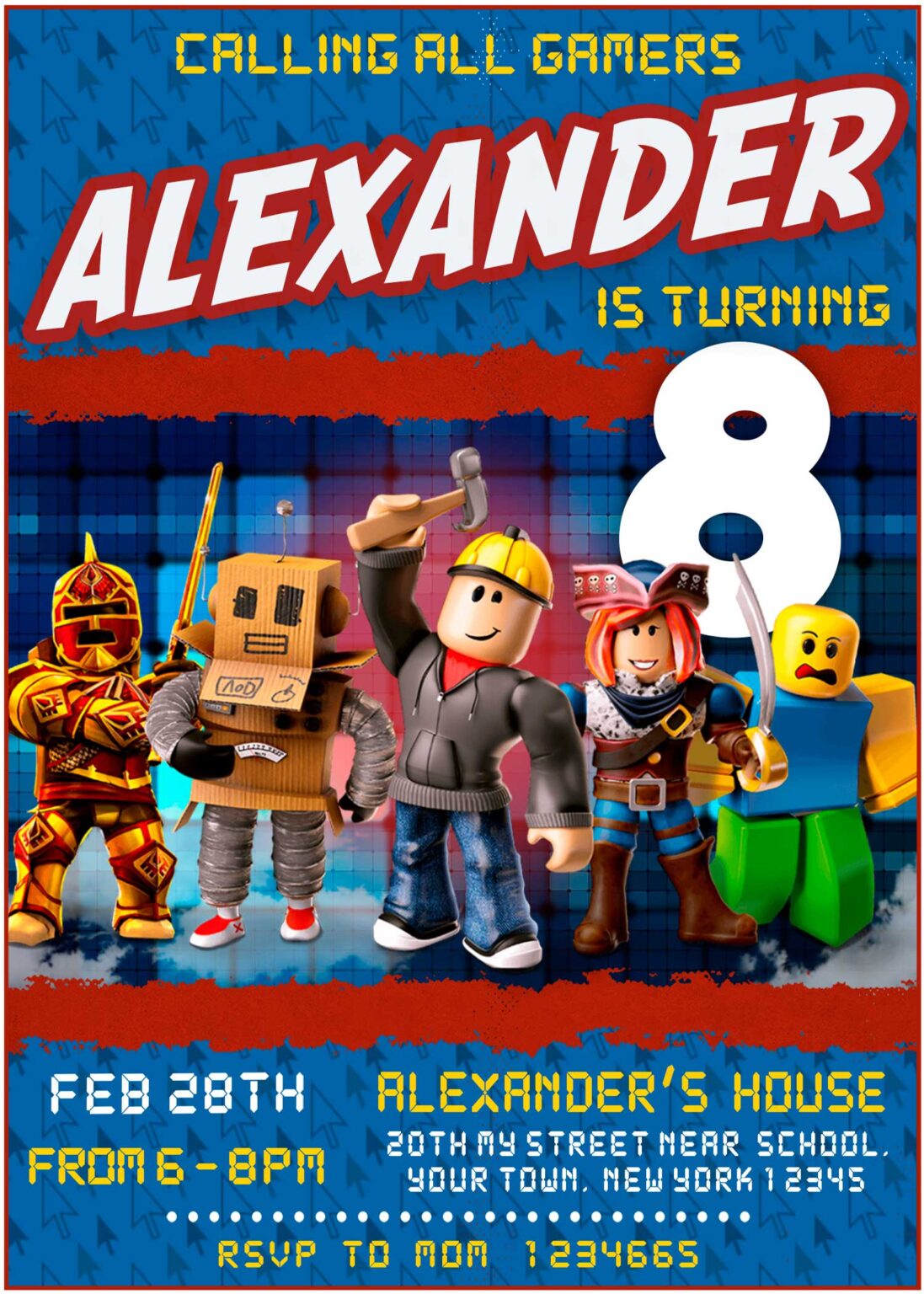 Roblox Birthday Invite | Incredible invitation