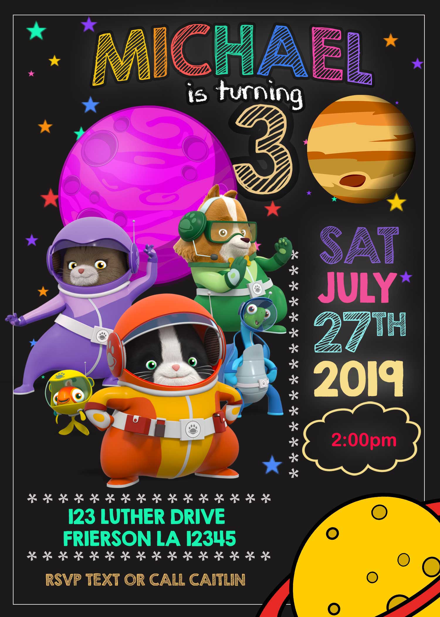 Agent Binky Birthday Invitation | Fantastic Invite