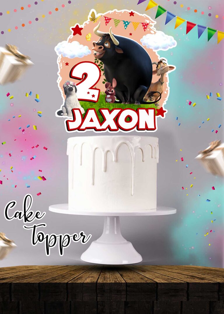 Ferdinand The Bull Cake Topper | Digital and printable