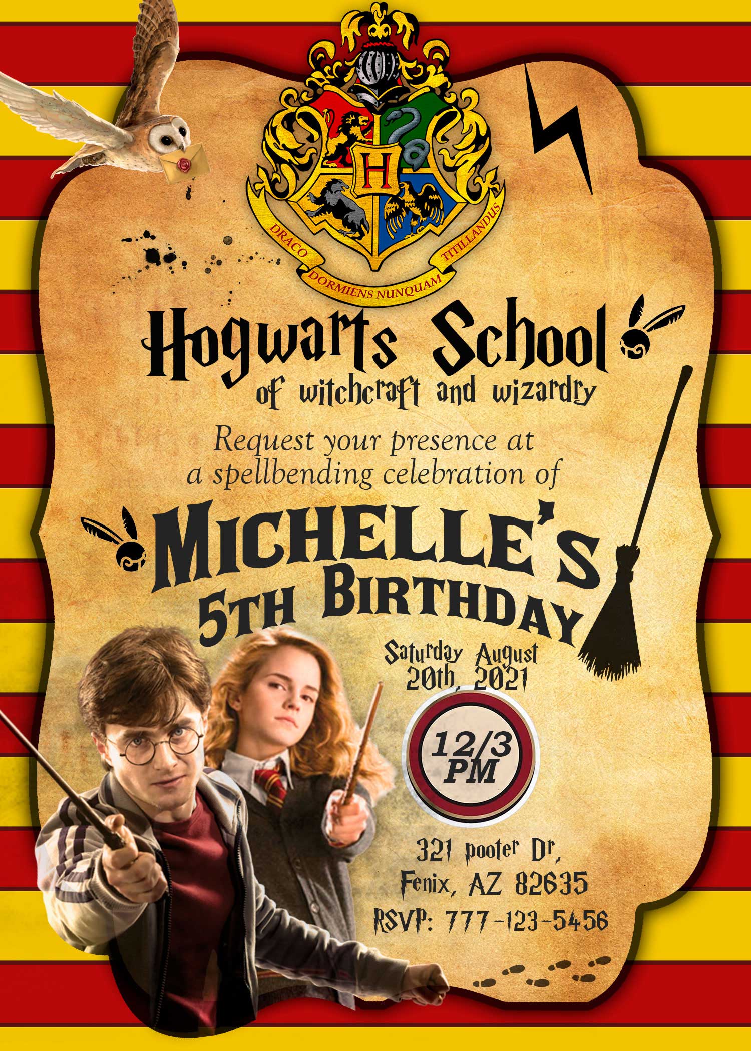 Harry Potter Invite Template Ubicaciondepersonas cdmx gob mx