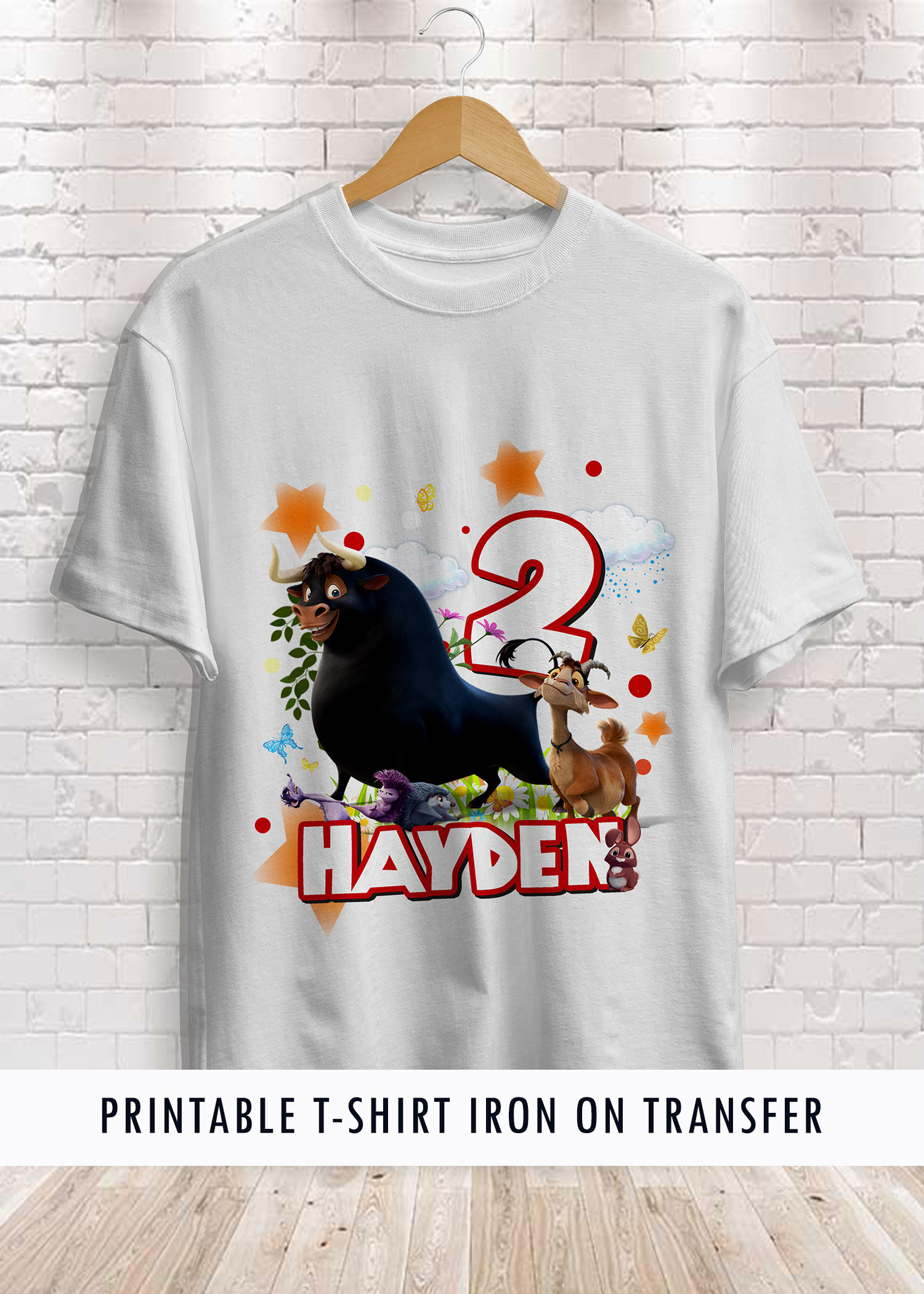 Ferdinand The Bull Cake Topper | Digital and printable