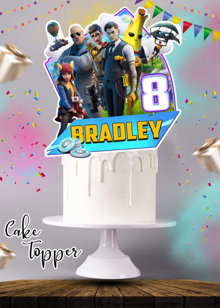 Fortnite Midas Cake Topper | Digital and printable