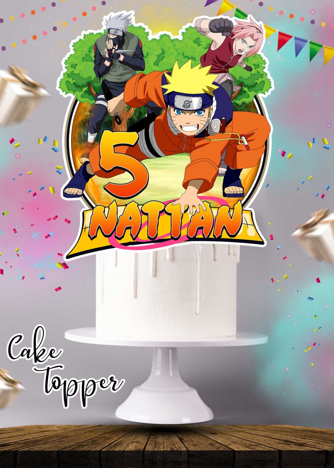 Naruto Cake Topper | Digital and printable