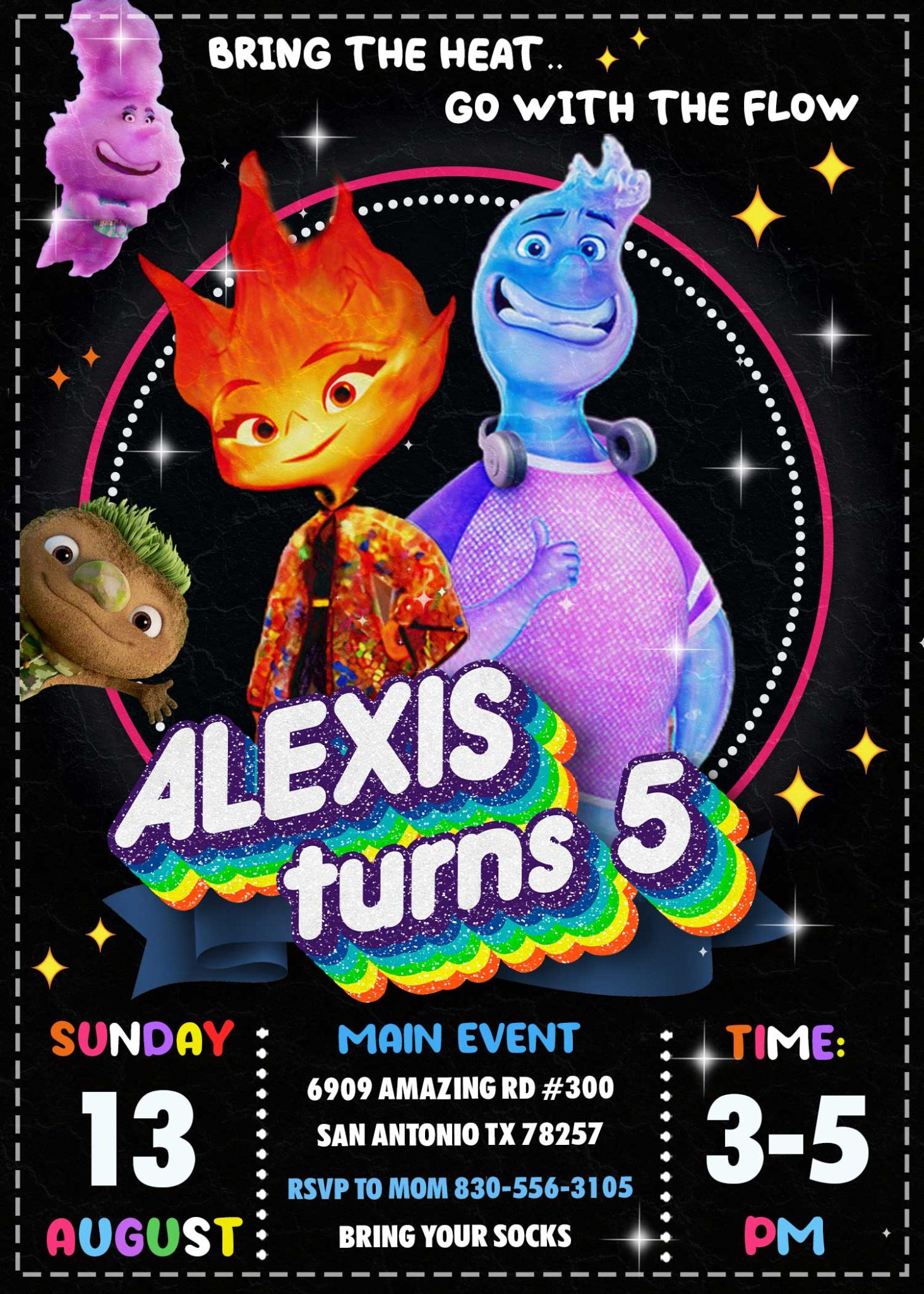 Elemental Birthday Invitation | Lovely Invite