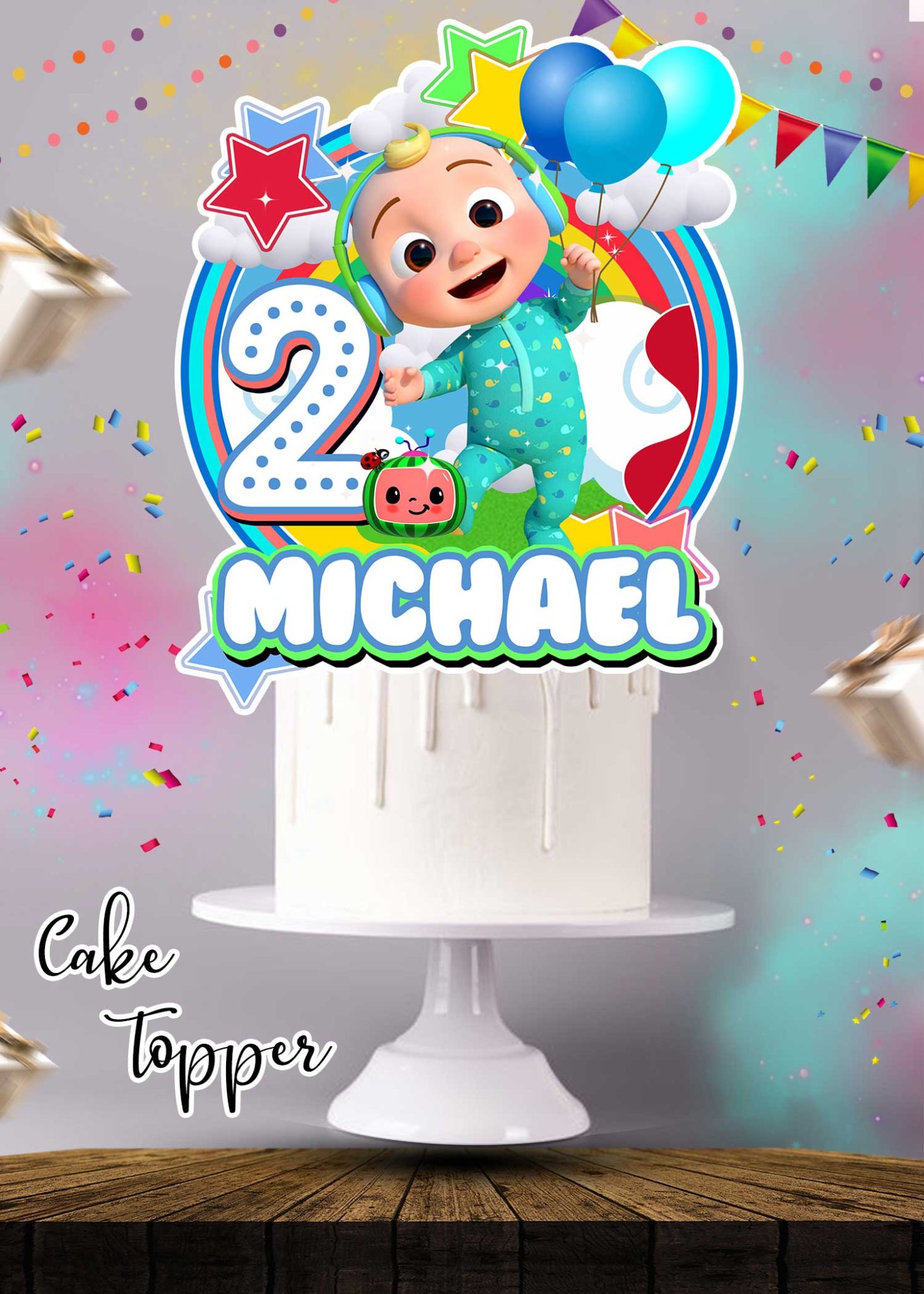 Cocomelon Cake Topper | Digital and printable