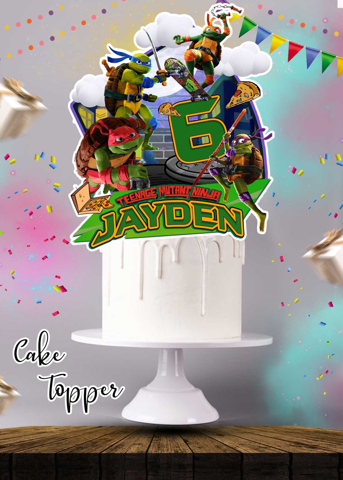 Teenage Mutant Ninja Turtles Cake Topper | Digital and printable