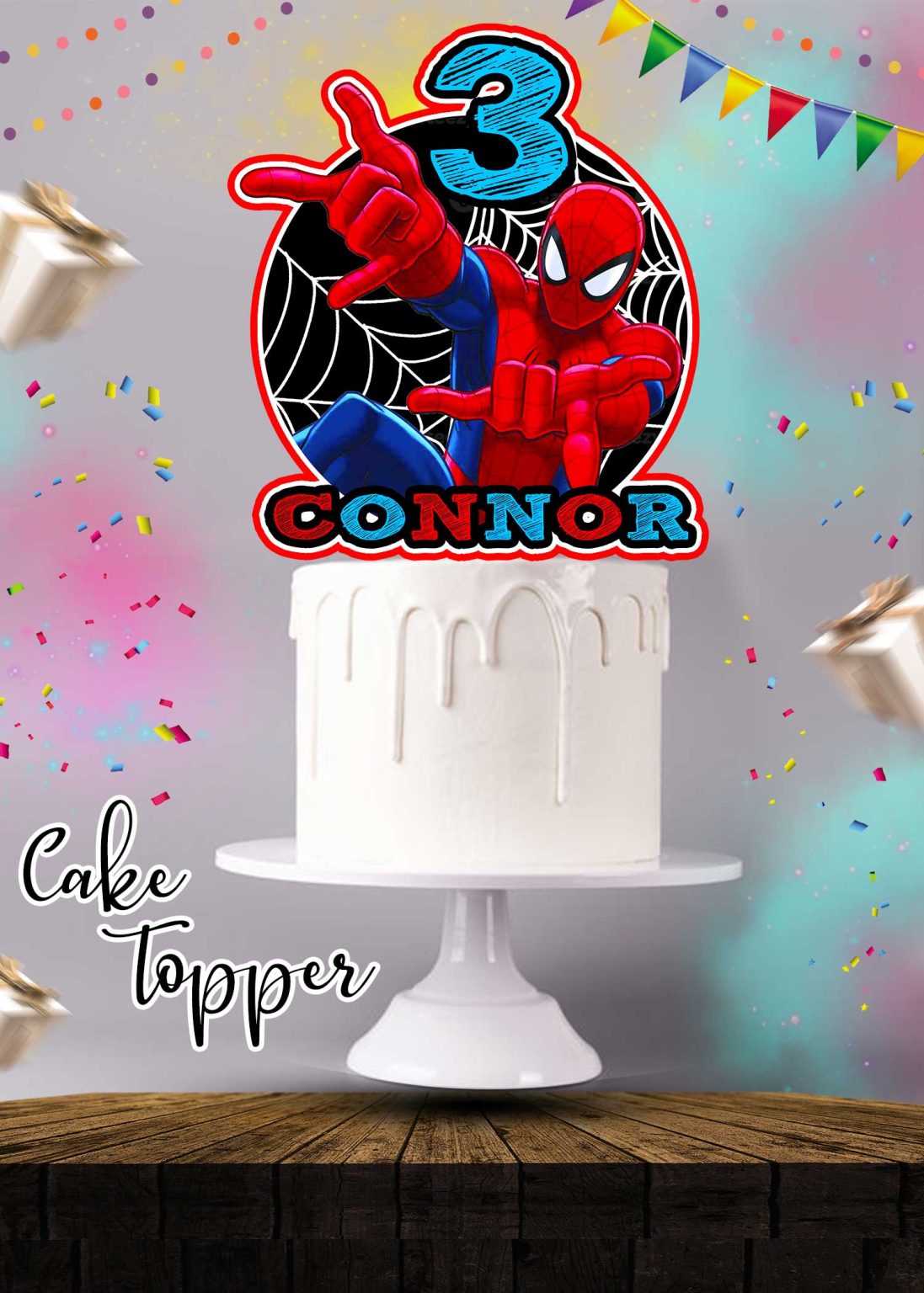 Spiderman Cake Topper | Digital and printable