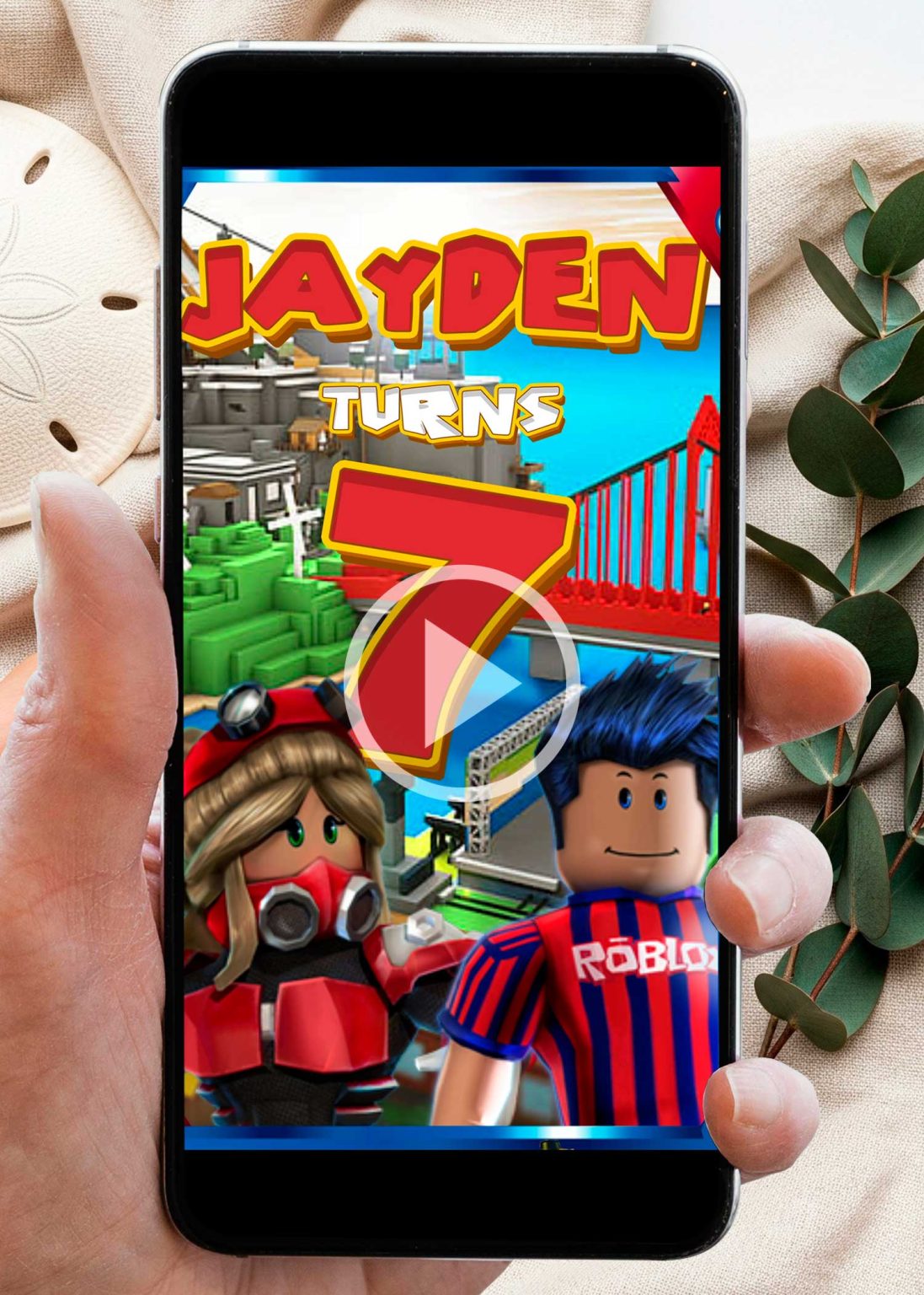 Roblox Birthday Video Invitation | Animated Invite